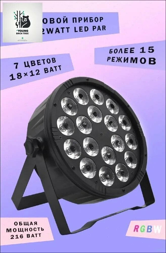 Светомузыка. Прожектор LED PAR 18x12 WATT