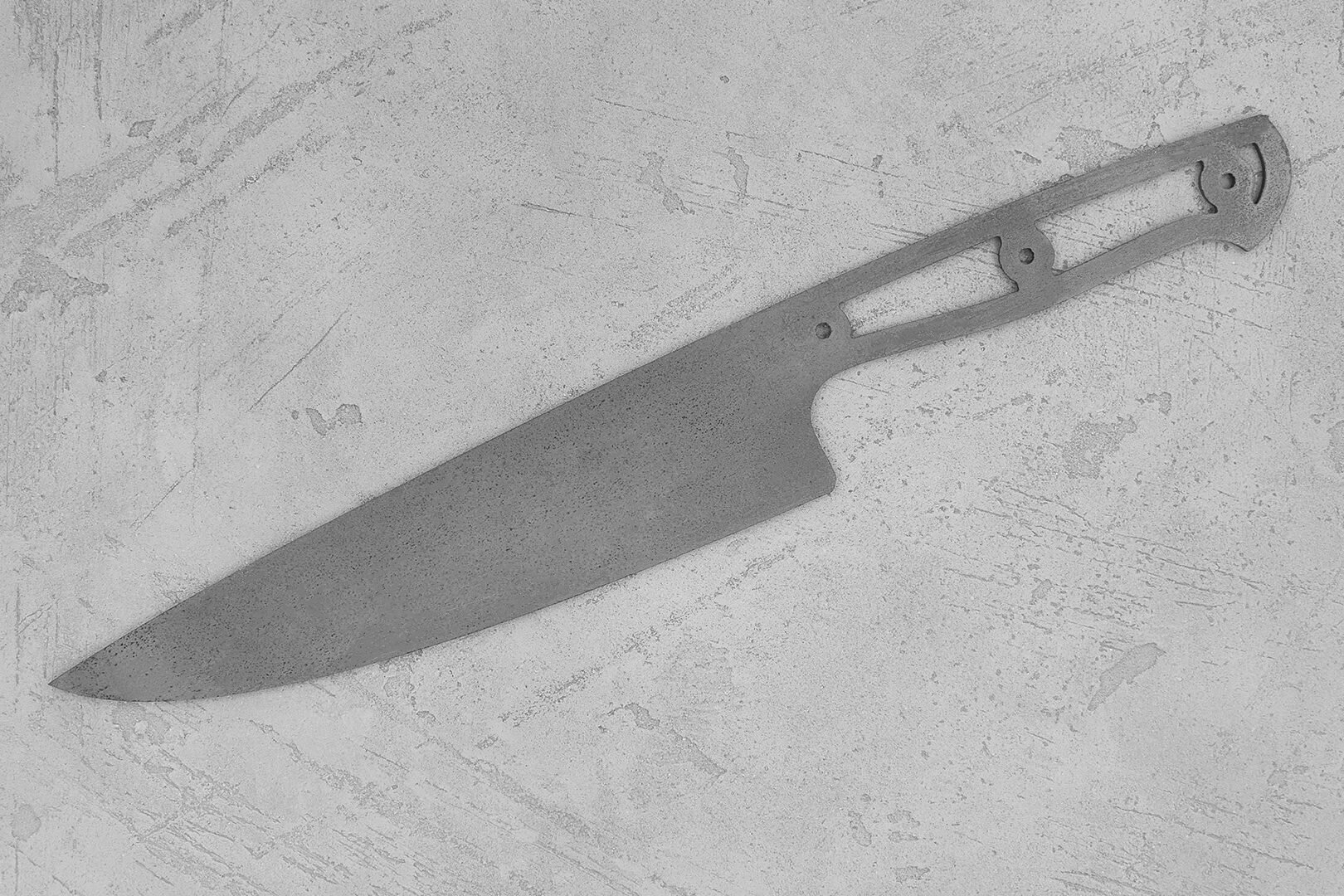 Заготовка для ножа, сталь AUS10Co 3,0мм. Модель "Аппарель НШ195" с клинком 195мм, ТО 61-62HRC