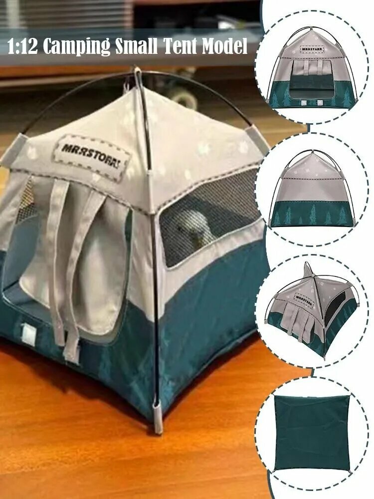 Модель Палатки для Кемпинга - Подходит для Игрового Обучения, Изысканный Внешний Вид, Безопасность и Качество, 18.5 см