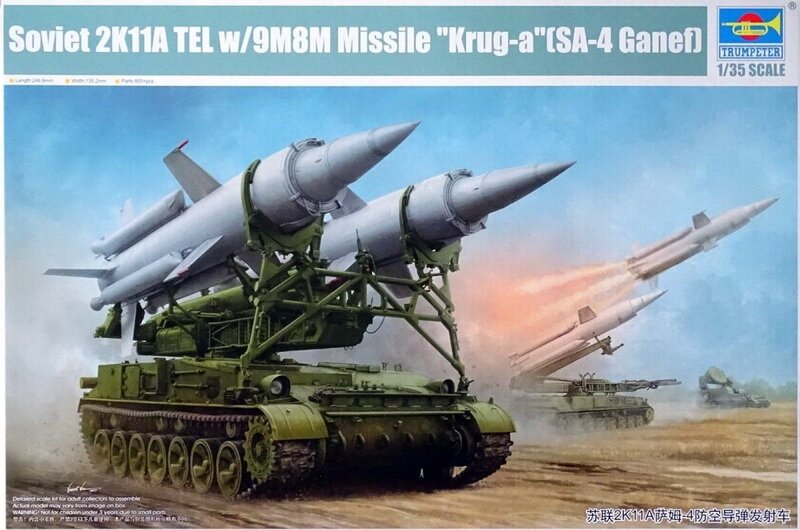 Сборная модель Советский зенитно-ракетный комплекс 2К11А «Круг-А» (1/35) Trumpeter 09523