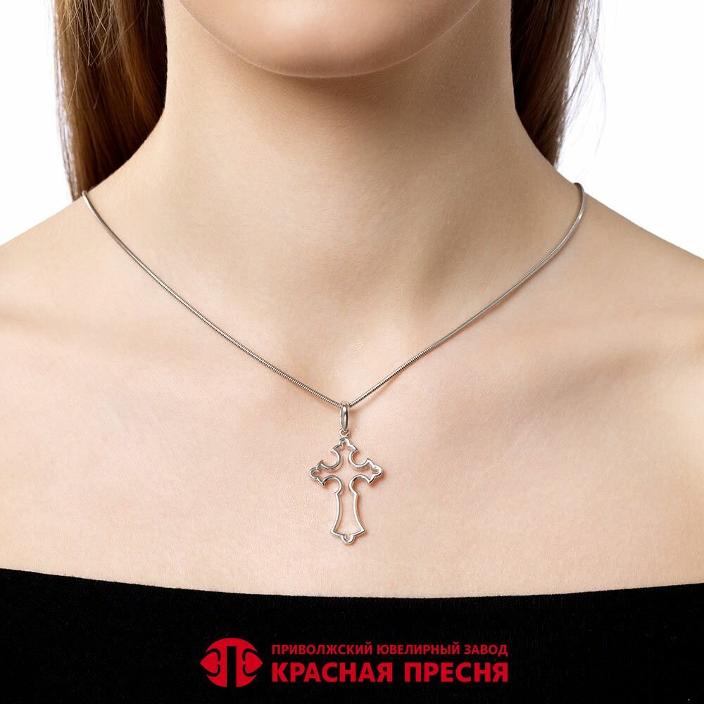 Подвеска, серебро, 925 проба, родирование