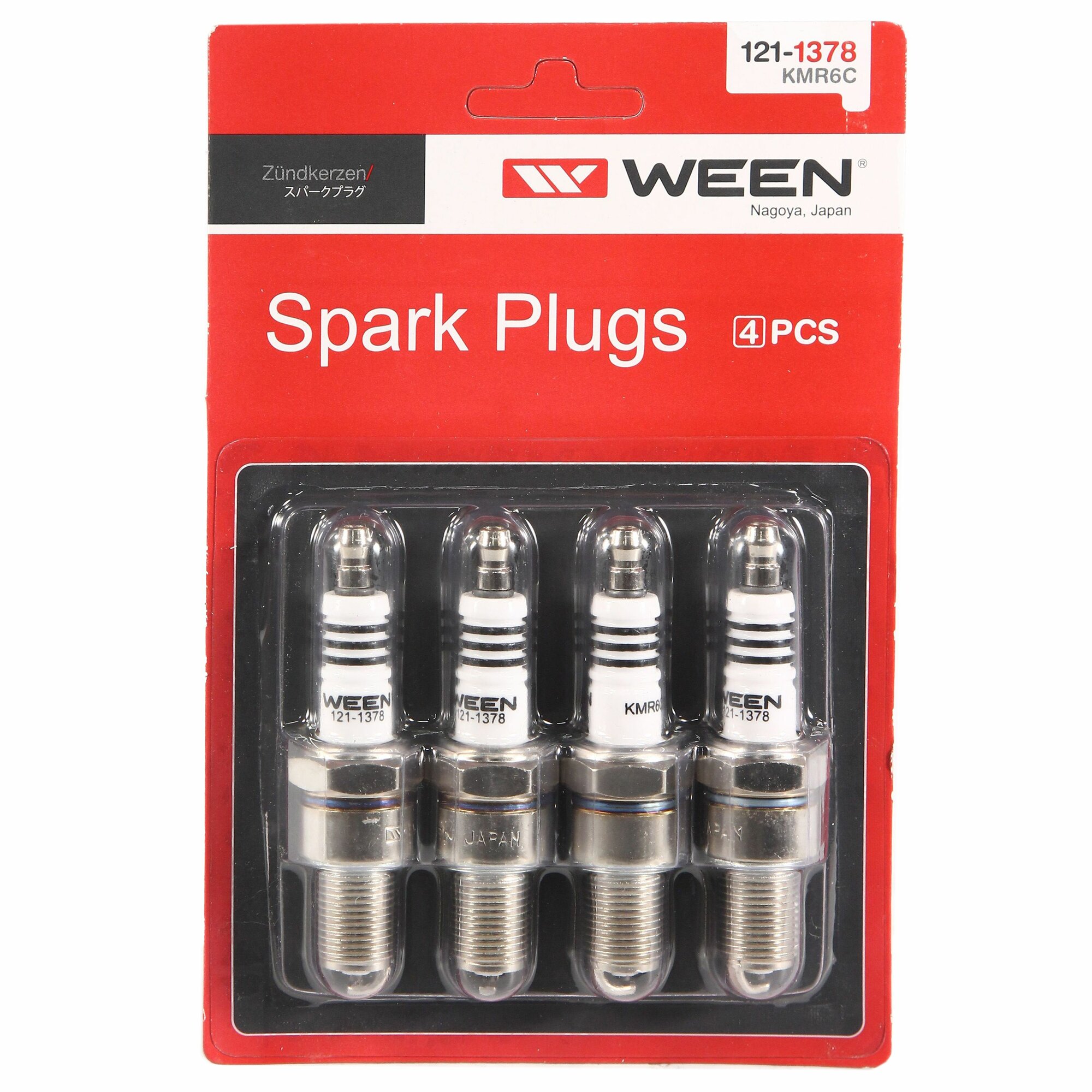 Свечи зажигания дв.4216, 4213 ЕВРО-3, ВАЗ-2101-21213 (карбюр) к-т 4 шт. (с резистром), Ween 121-1378