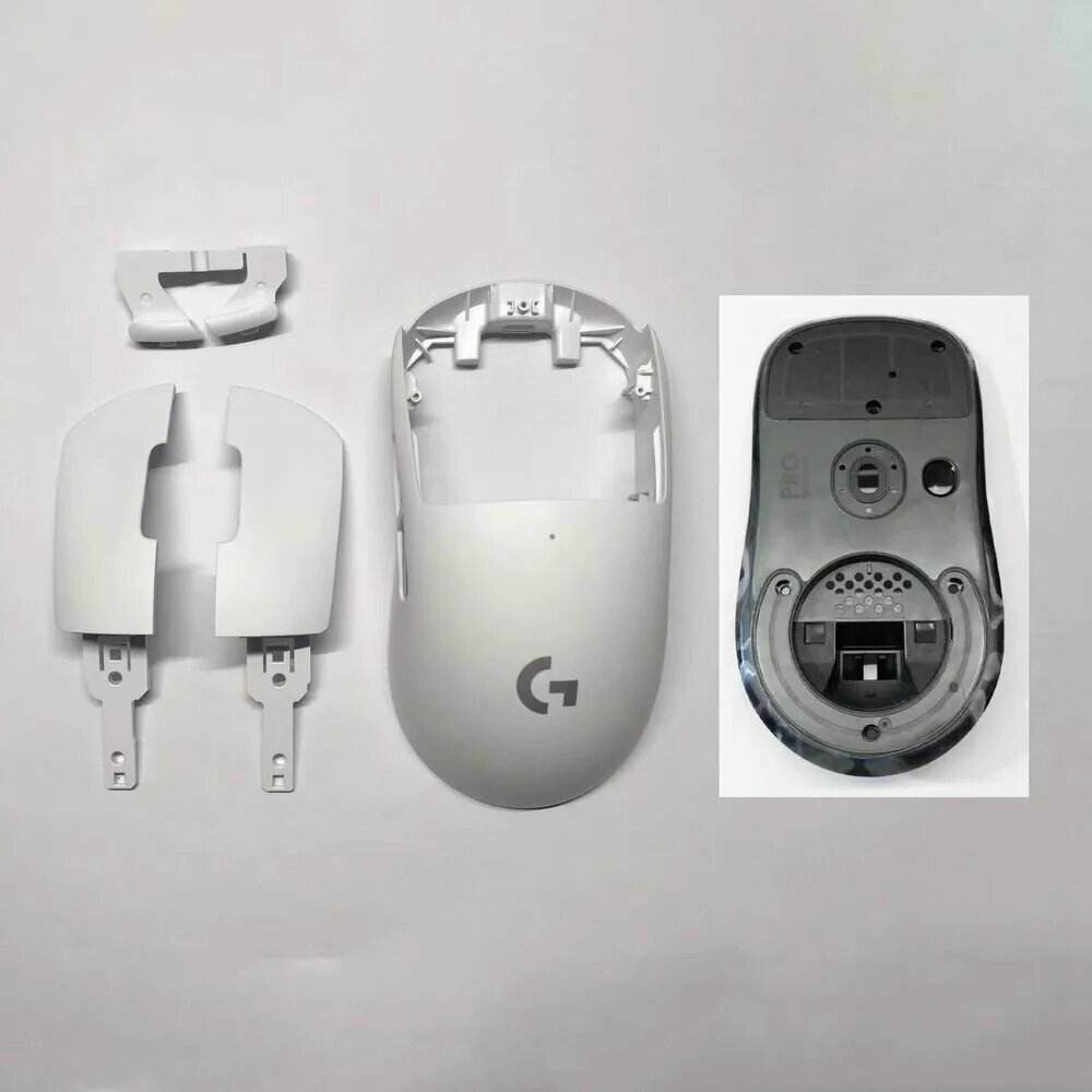 Корпус мыши Logitech G Pro X Superlight/GPX, Top+Button+Bottom, белое