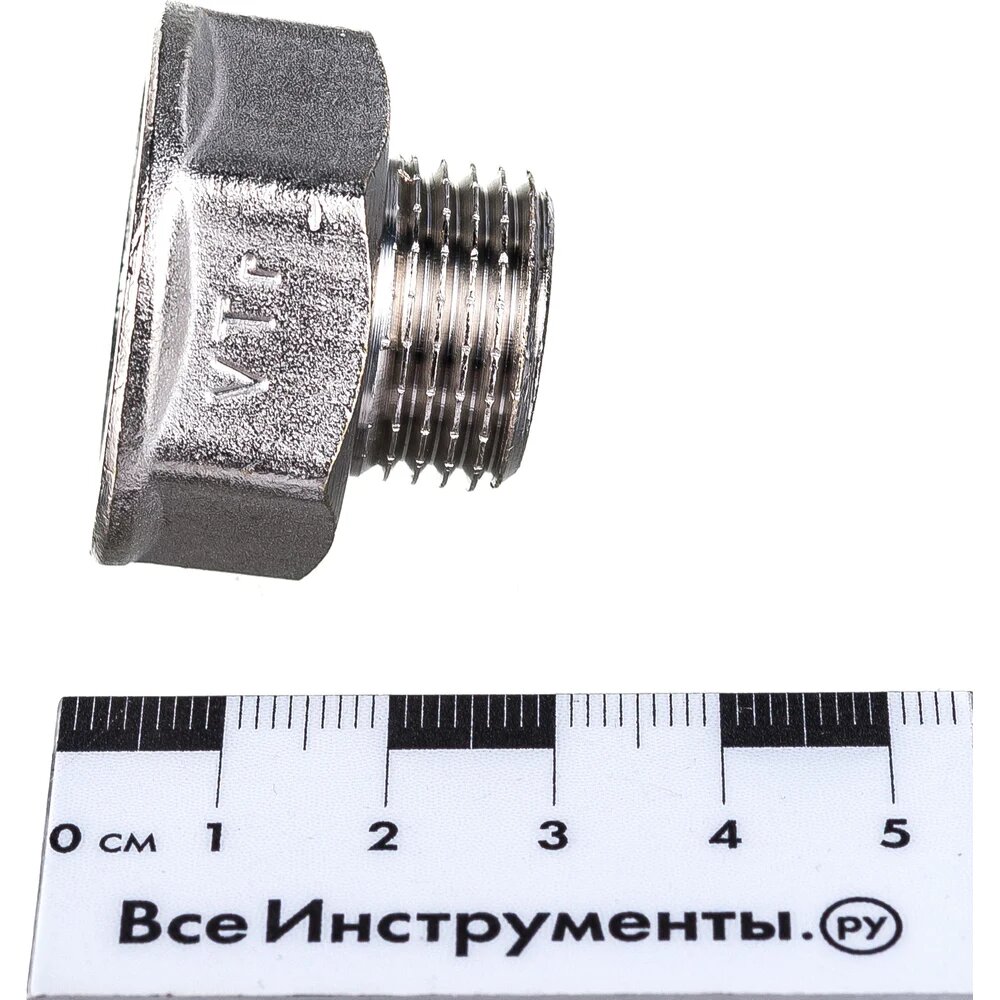 Переходник Valtec VTr.592. N.0504, никелированная латунь, для водоснабжения и отопления — фото 1