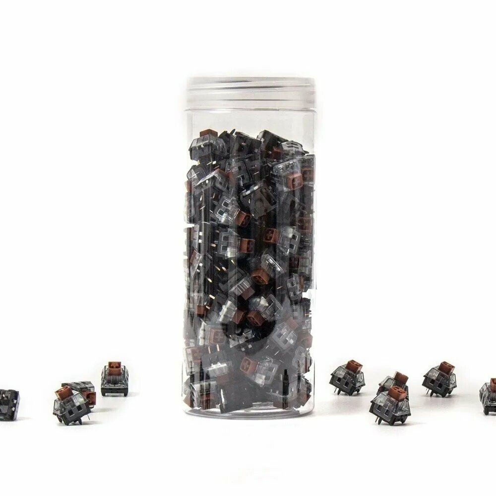 Механические переключатели Kailh Box Brown V2 (тактильные) 110 штук