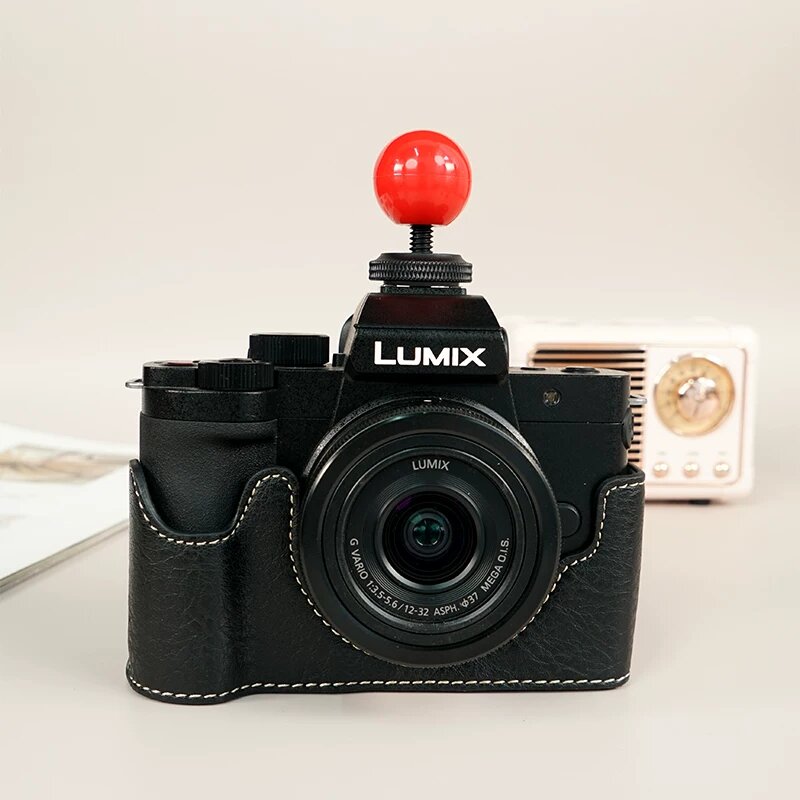 Naiying подходит для ретро-сумки для камеры Panasonic G100K FZ80/FZ85 с узором личи, основание g100K, плечевой ремень,