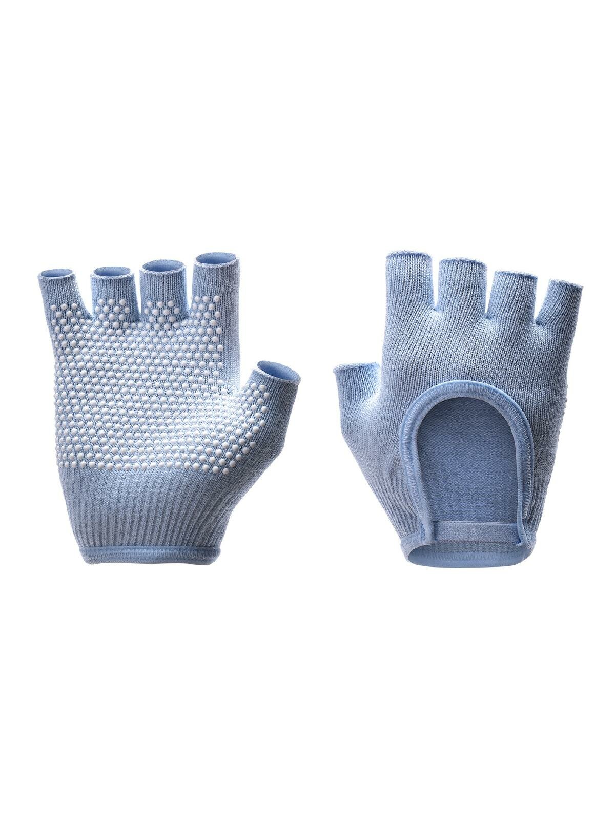 Перчатки для спортзала Спортивные перчатки Перчатки на полпальца Дышащие перчатки для пилатеса для женщин