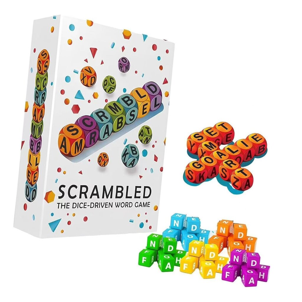 Набор кубиков для игры в слова, творческое задание по составлению слов для детей