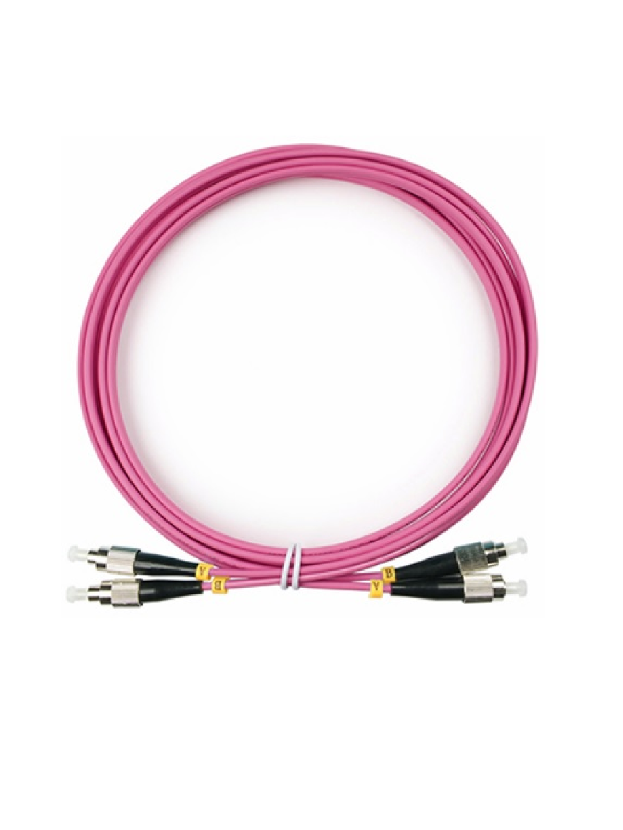 Патч-корд волоконно-оптический Vimcom DPC-MM50(OM4)-LSZH-2.0-FC-FC-1 duplex 50/125 1m