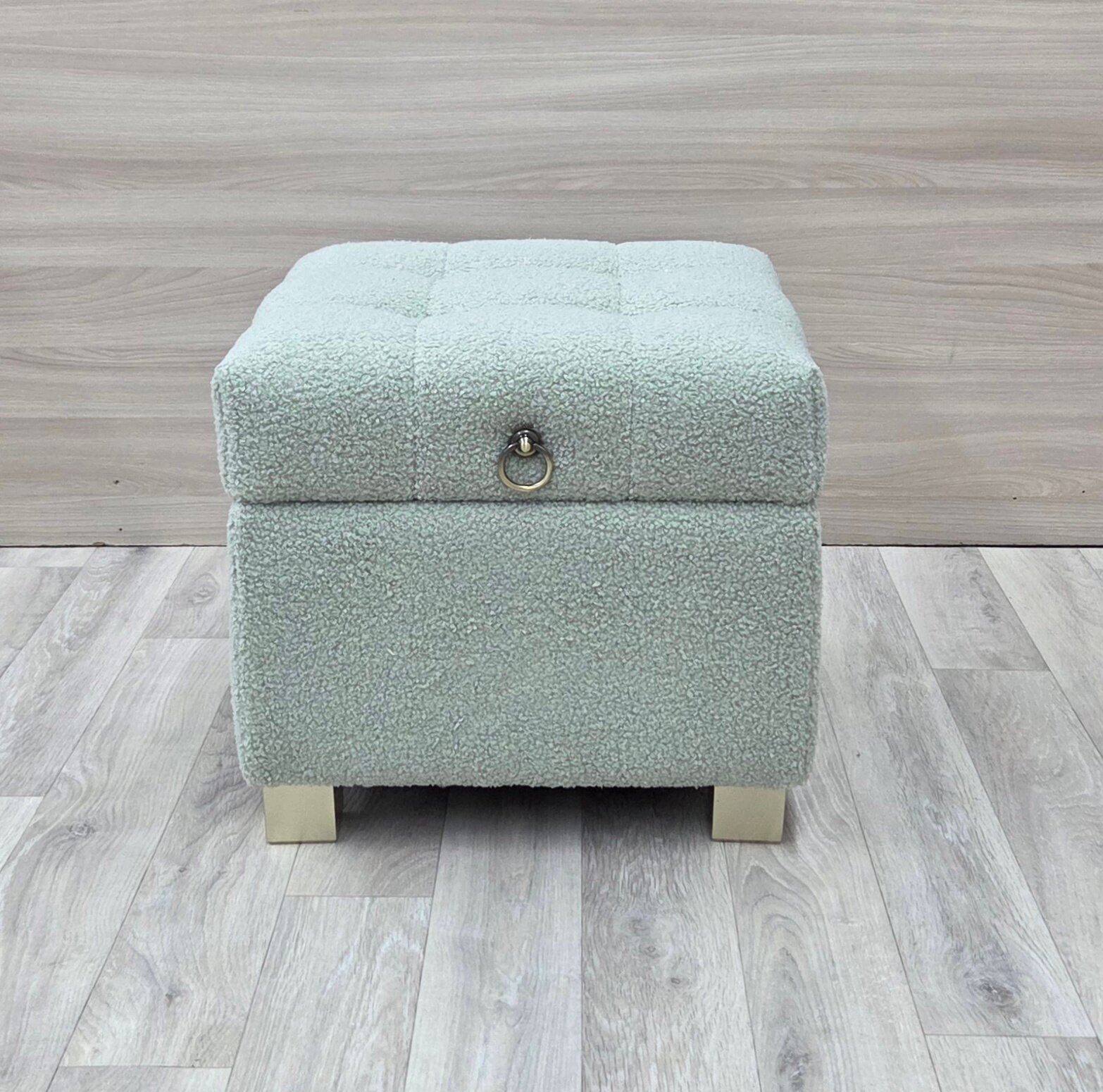 Пуф-Ларь для прихожей и спальни, с ящиком для хранения, искусственный мех 40х40х42