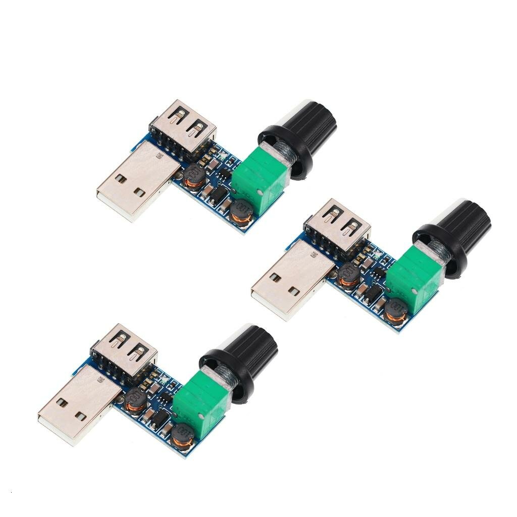 Регулятор скорости вентилятора USB, 3шт