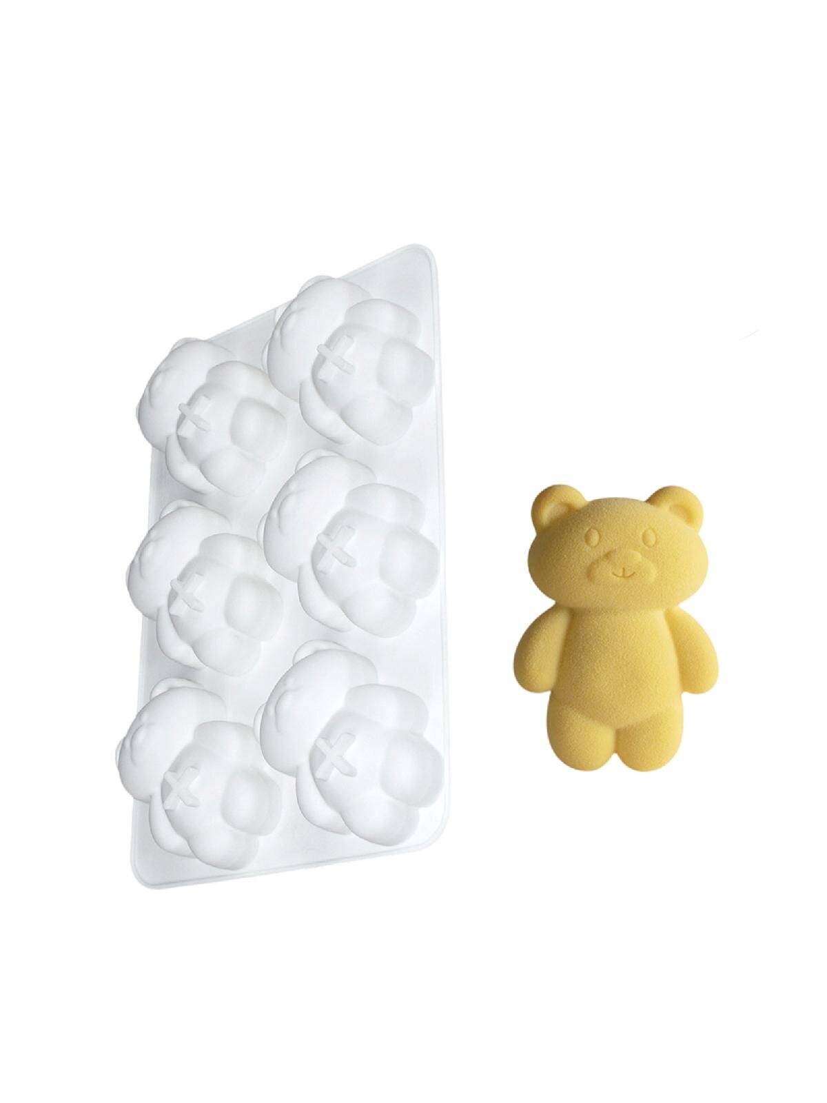 Антипригарная силиконовая форма в виде медведя для выпечки муссовых тортов, кексов и пудингов