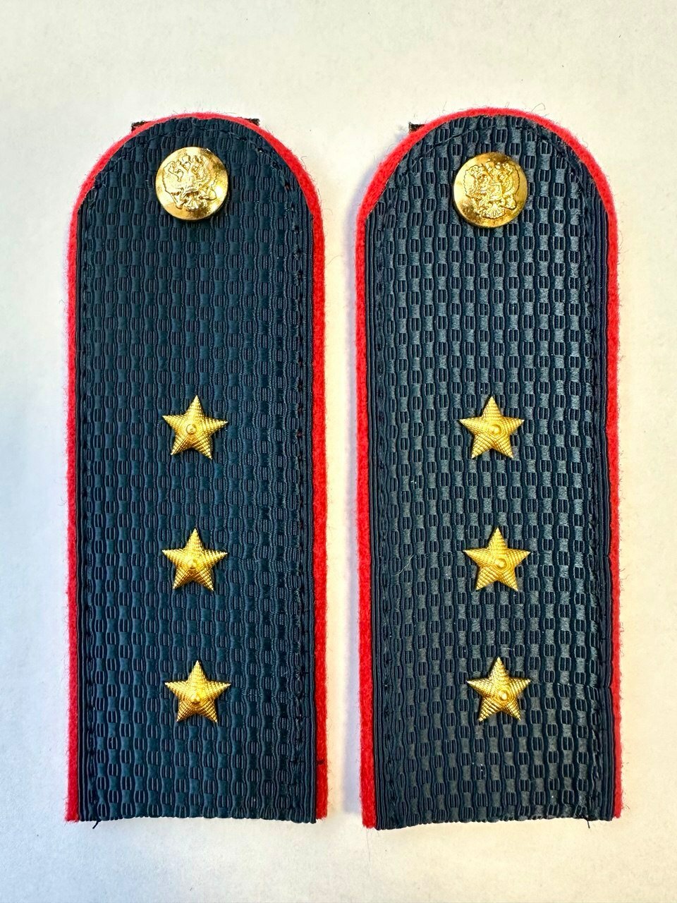 Погоны Полиции на рубашку голубые картон Звание Ст. Прапорщик