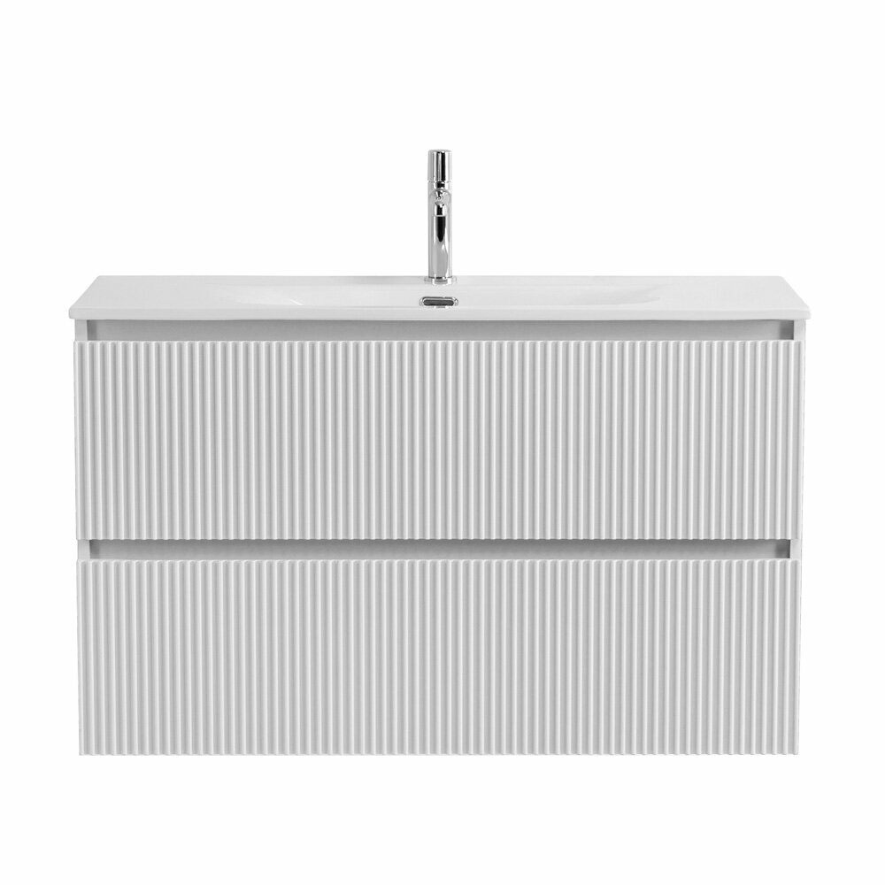 Тумба с раковиной BelBagno UNO-MINI 100 Bianco Opaco