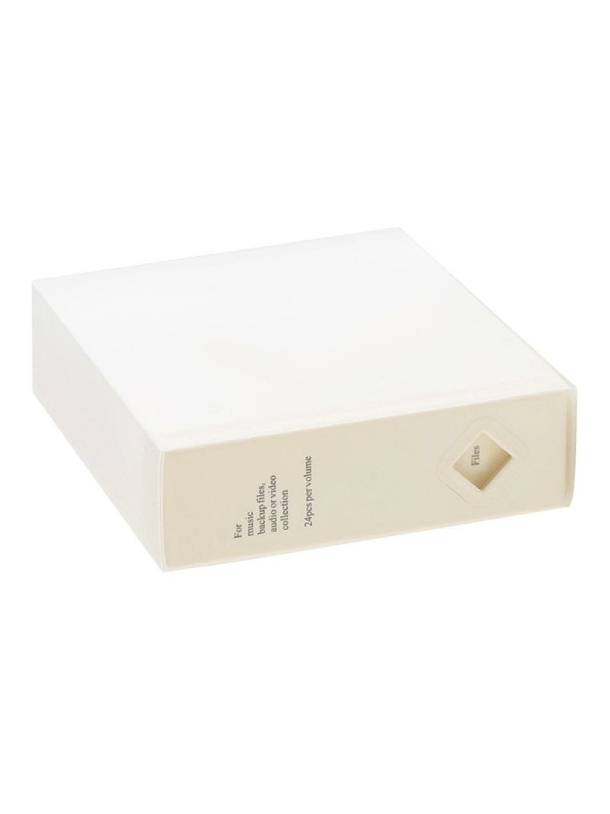 Ящик для хранения компакт-дисков с 24 дисками с эффективным дизайном для любителей музыки и семей