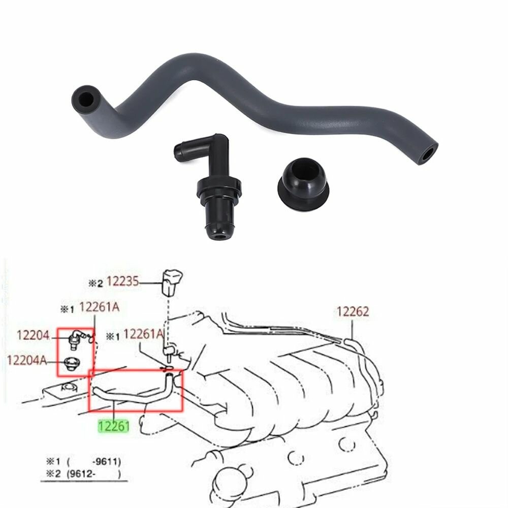 Пвх клапан Grommet шланг комплект 12261-62041 для Toyota 4Runner Tundra Tacoma V6