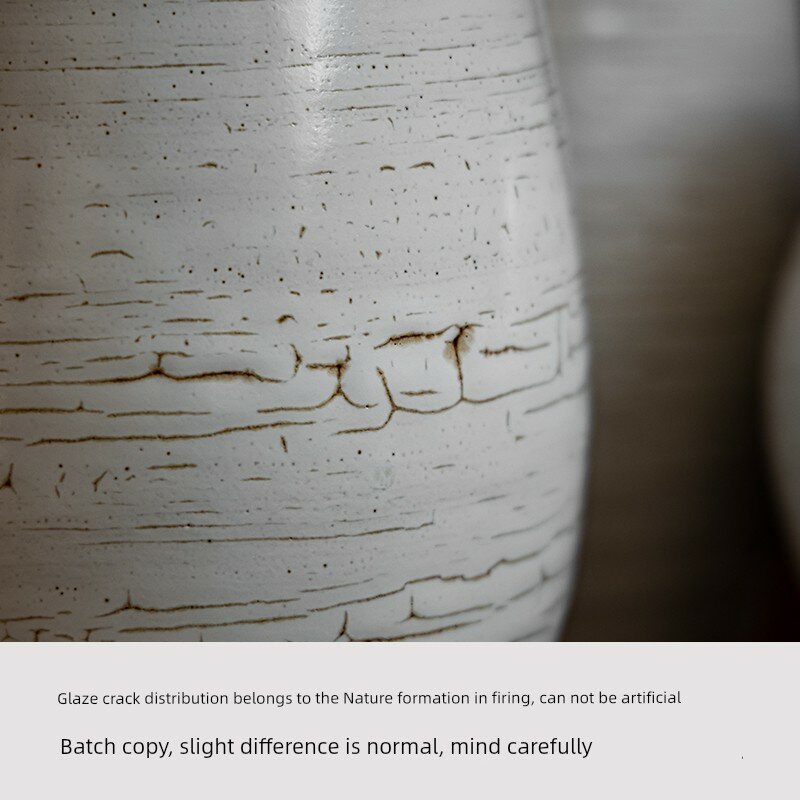 Керамическая ваза из Цзиндэчжэня, белая, настольная, для суккулентов, цветочная, из глины, для гостиной, прикроватная,