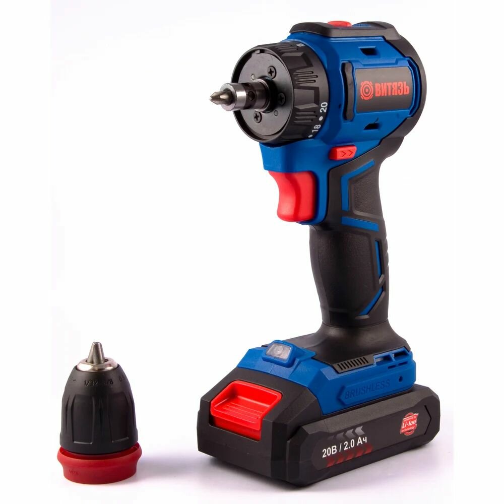 Витязь Дрель-шуруповерт аккумуляторная ДА-520-10БСП (5) Витязь (6407) 18012024