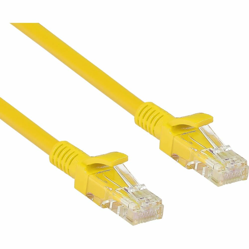 Патч-корд ExeGate UTP-RJ45-RJ45-5e-1,5M-YL, UTP, cat.5e, 1.5м, желтый 258668