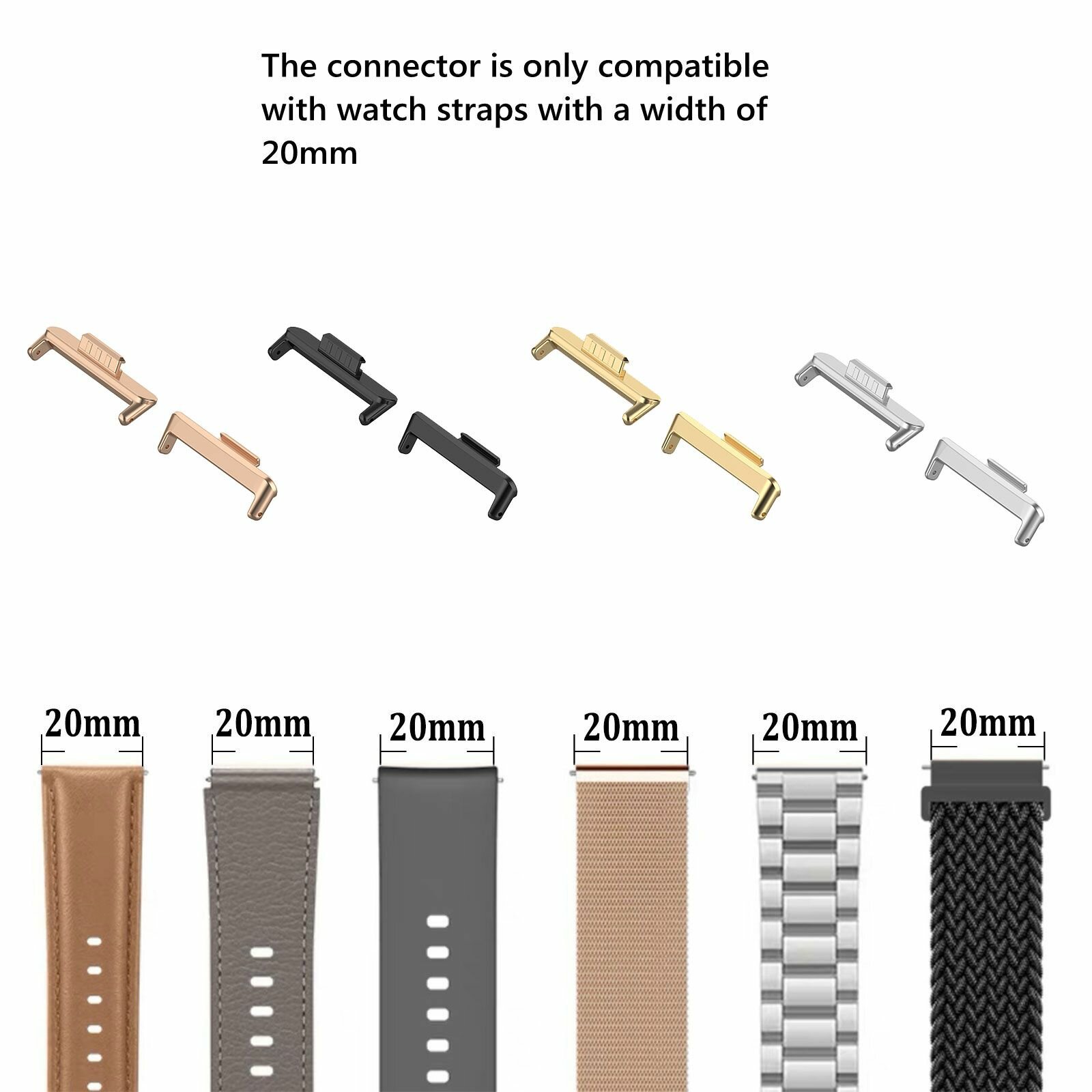 Адаптер переходник ремешка для Huawei Watch Fit 4/Fit 4 Pro/Fit 3, адаптер для крепления на запястье (2 шт)