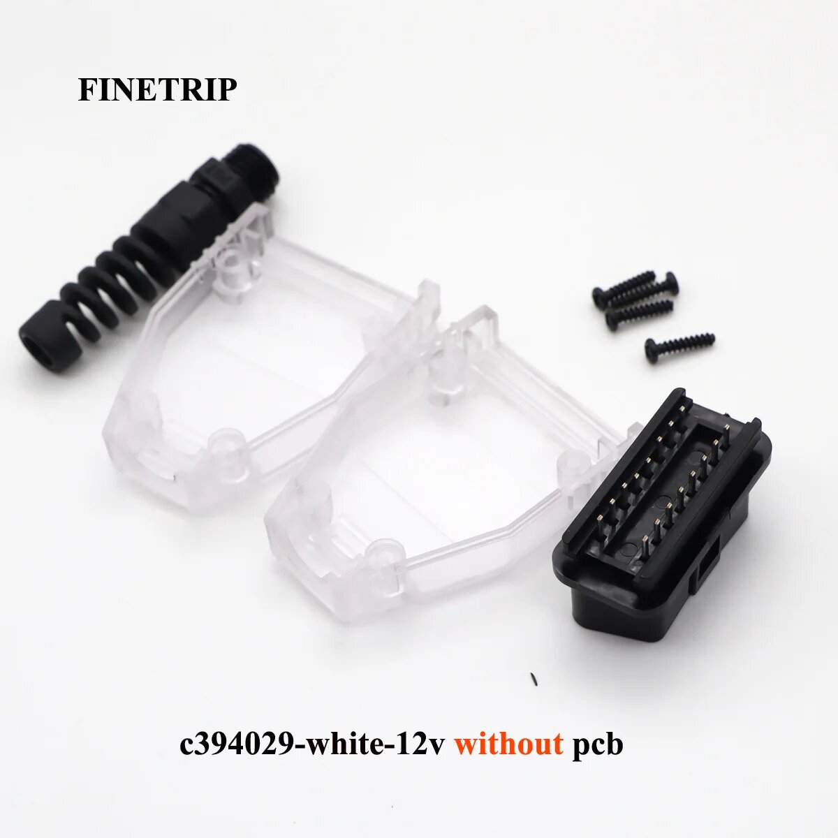FINETRIP OBD2 J1962 разъем 16pin белый 12v
