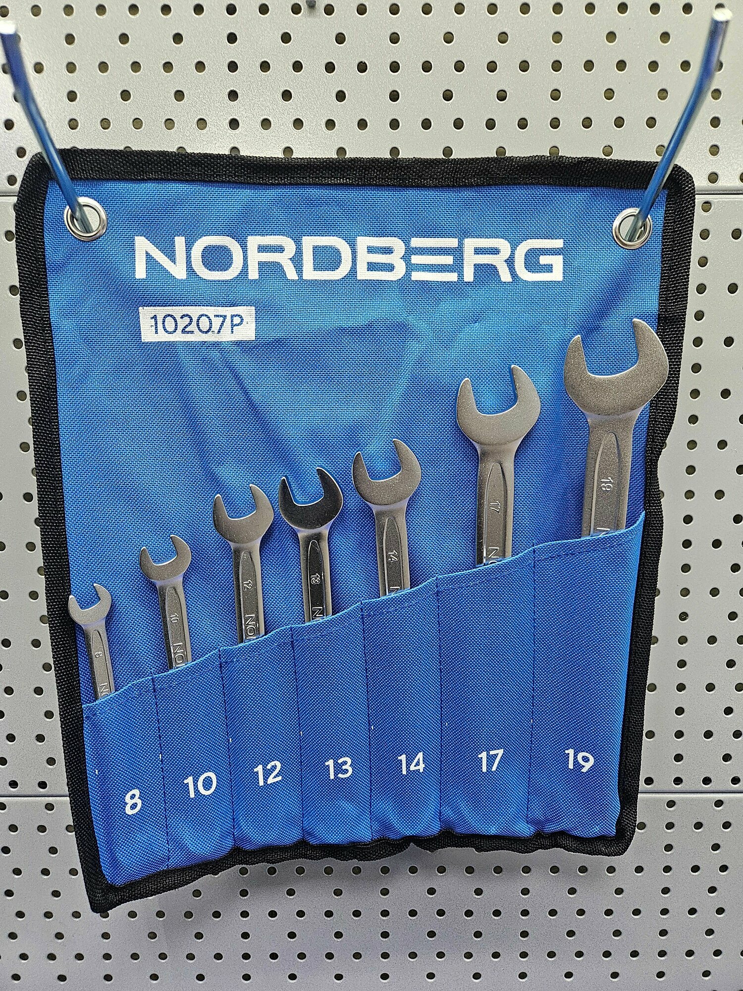 Набор ключей комбинированных, 8-19 мм, 7 предметов NORDBERG