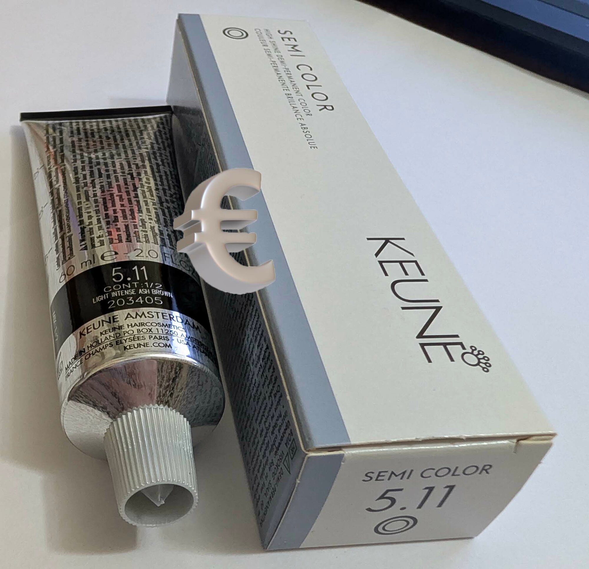 Keune Semi Color 5.11 Краска Семи Светлый шатен интенсивно-пепельный Безаммиачная краска для волос 60 мл