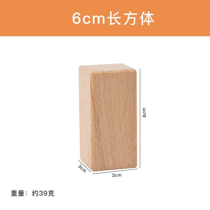 Бревенчатый нелакированный строительный блок, ствольный с крупными частицами, настольный деревянный строительный