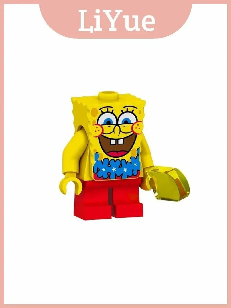 Spongebob squarepants набор конструктора с мелкими деталями для творчества детей морской spongeBob