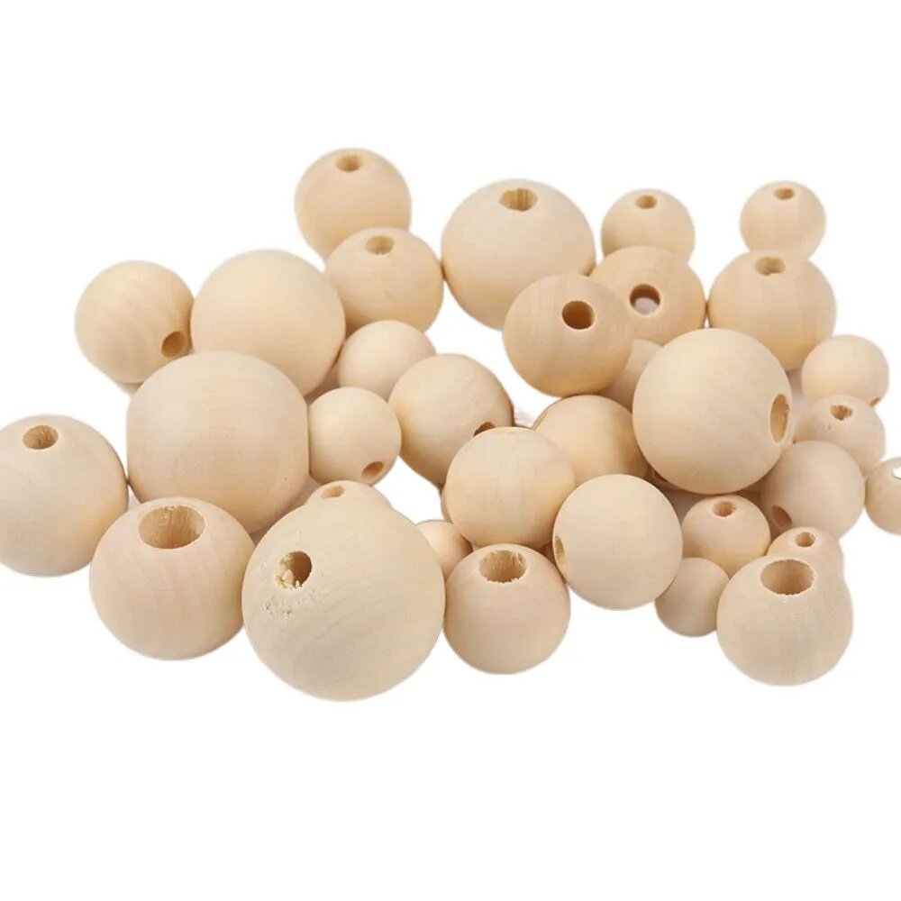 100 шт. Деревянный шарик