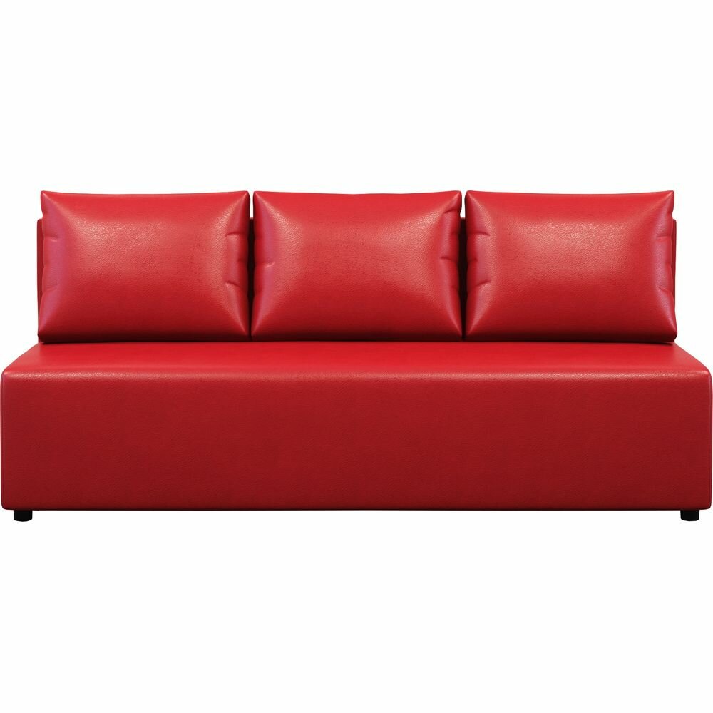 Диван еврокнижка Наш Диван Нексус А34 кожзам красный