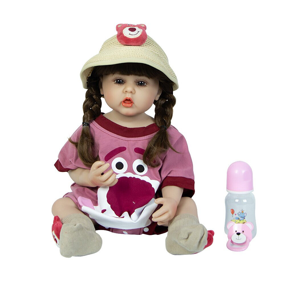 Горячая распродажа 60 см мягкая резиновая кукла-реборн для девочек, подарок, виниловая кукла, оптовая продажа, дропшиппинг