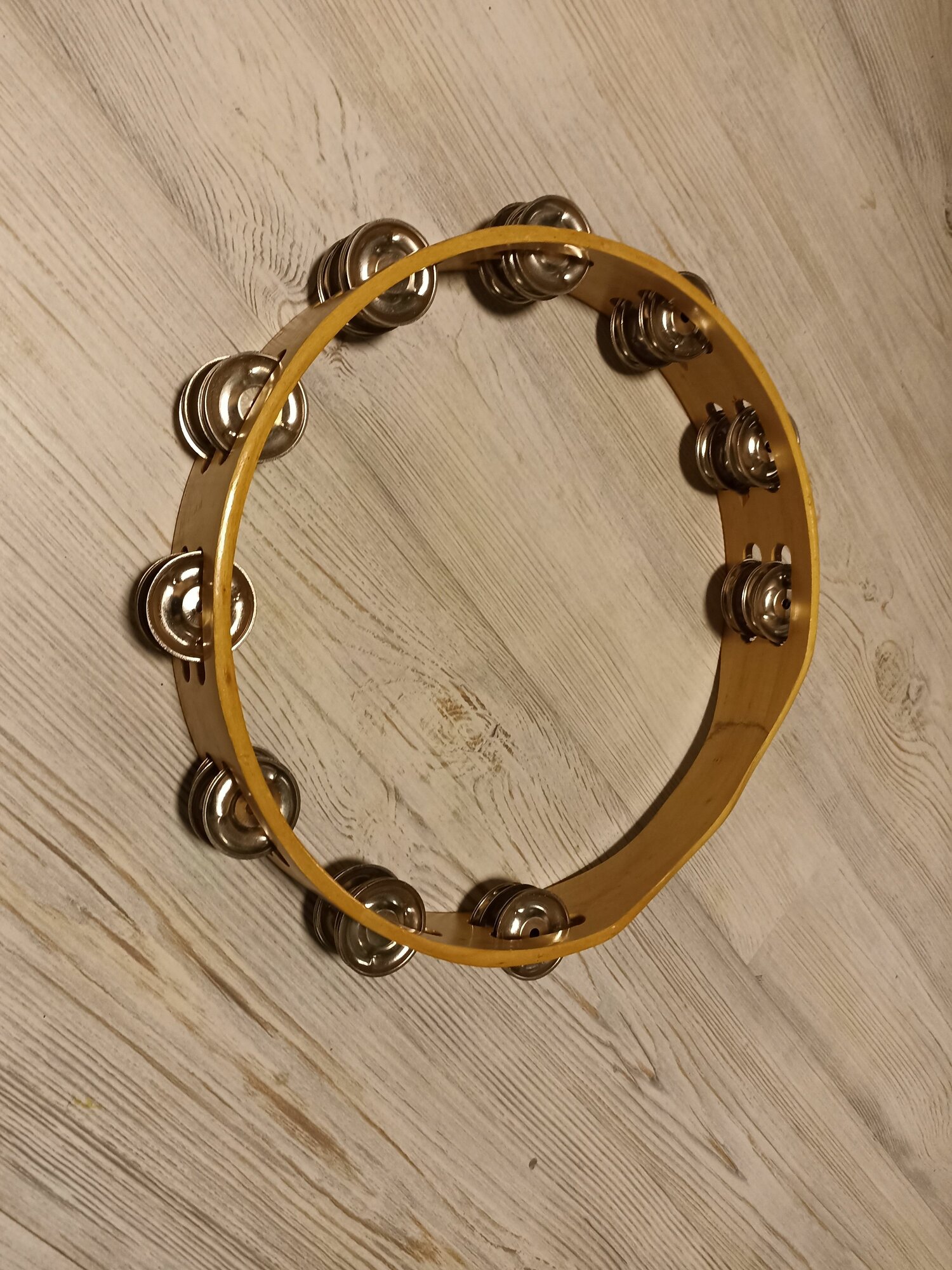 Обруч - тамбурин большой 30 см два ряд тарелочек