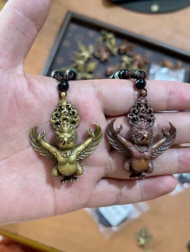 5CM Тибетский амулет Гаруды Будды, медная статуэтка