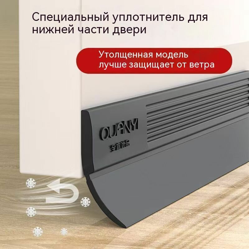 Уплотнительная лента для герметизации дверного проема и нижней части, защищающая от проникновения посторонних лиц и обеспечивающая звукоизоляцию-ROMIKY