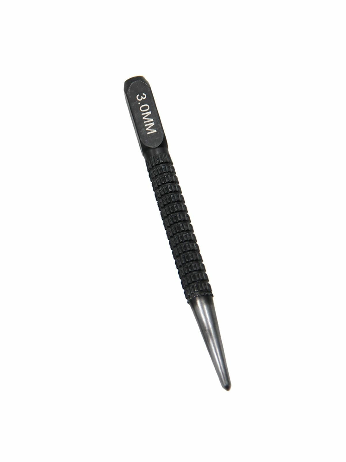 Кернер по металлу ударный, головки 3 мм, бородок слесарный, добойник для крепежа, пробойник