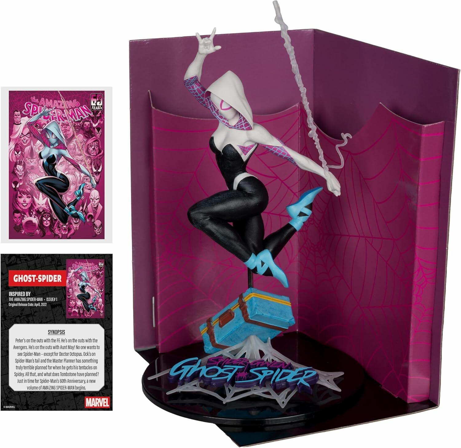 Фигурка Гвен Стейси / The Amazing Spider-Man / Marvel Gven McFarlane (оригинал) 1:10 размер
