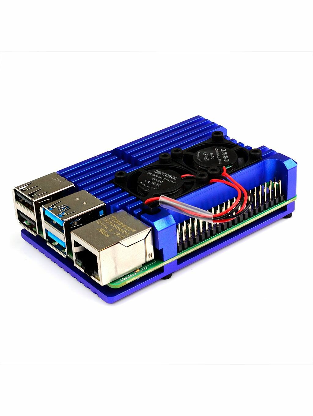 Корпус для Raspberry Pi 4 алюминиевый синий