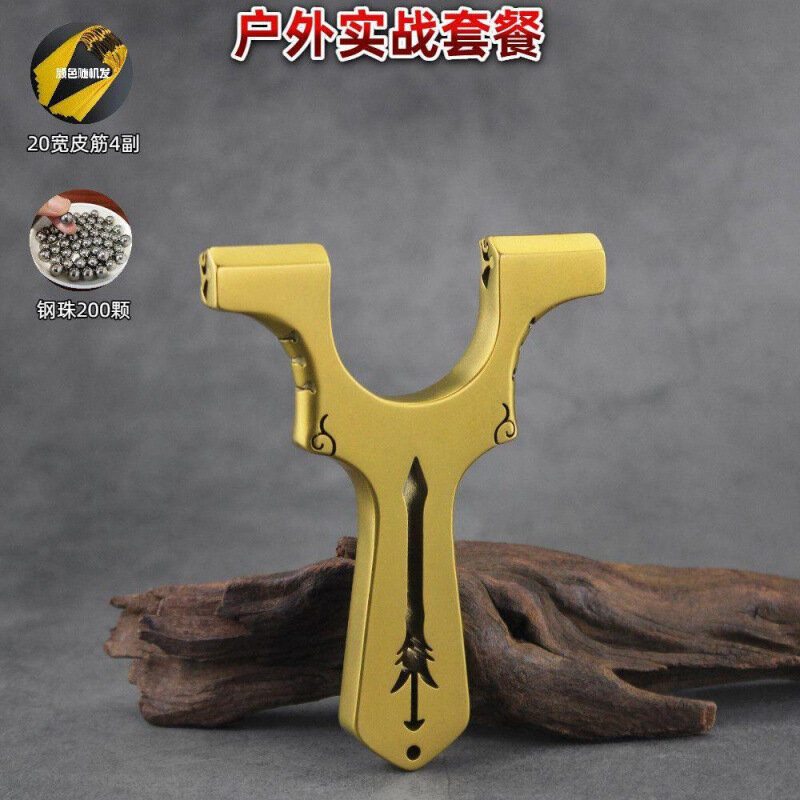 2026 Новейшая быстродействующая плоская резинка из титанового сплава с зубцами дракона, практичная золотая эластичная стойка из нержавеющей стали с зубцами дракона и мечом дракона