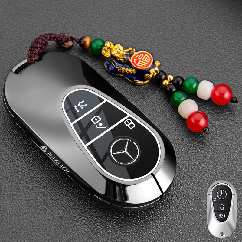 Подходит для чехла ключа Maybach GLS450 600 Mercedes-Benz S480 S-Class S450L 580 Car S500L с металлической пряжкой