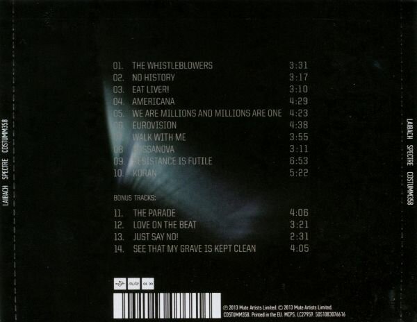 Компакт-диск Laibach: Spectre (1 CD) — фото 1