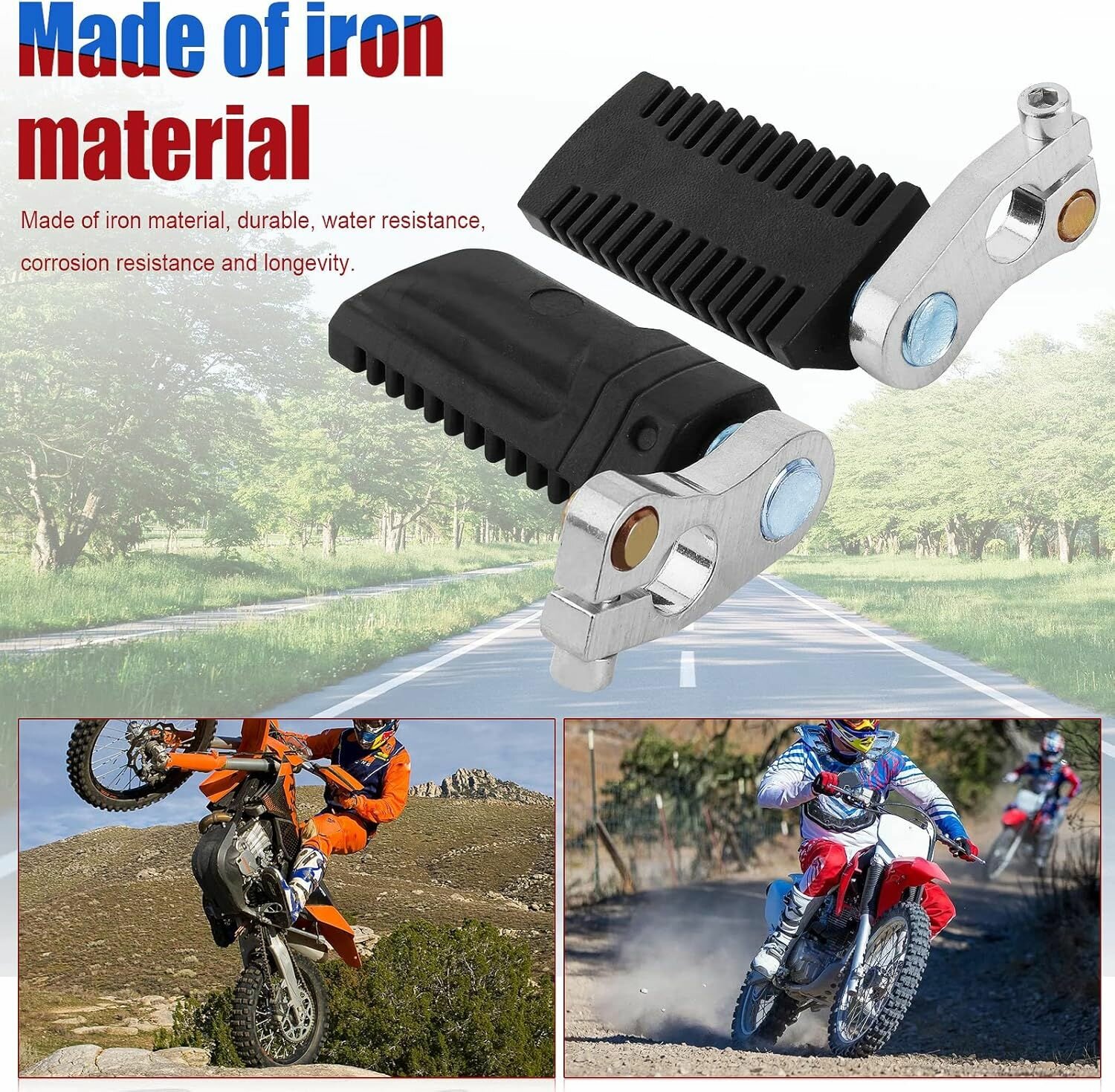 Подножки для питбайка 43/ 47/ 49/ 50куб.