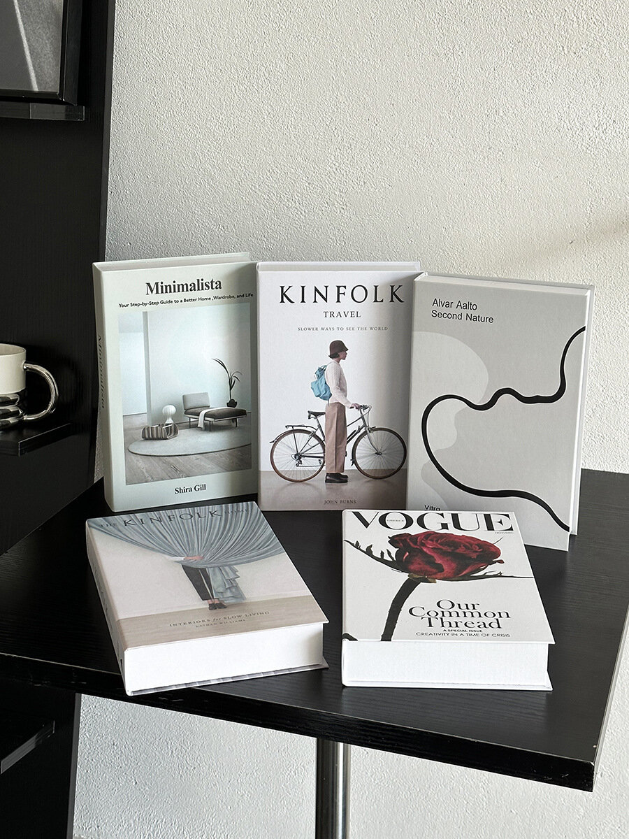 Скандинавский минималистичный имитация книги, декоративная книга, украшение для книжной полки, модель для кабинета, книга для декора рабочего стола
