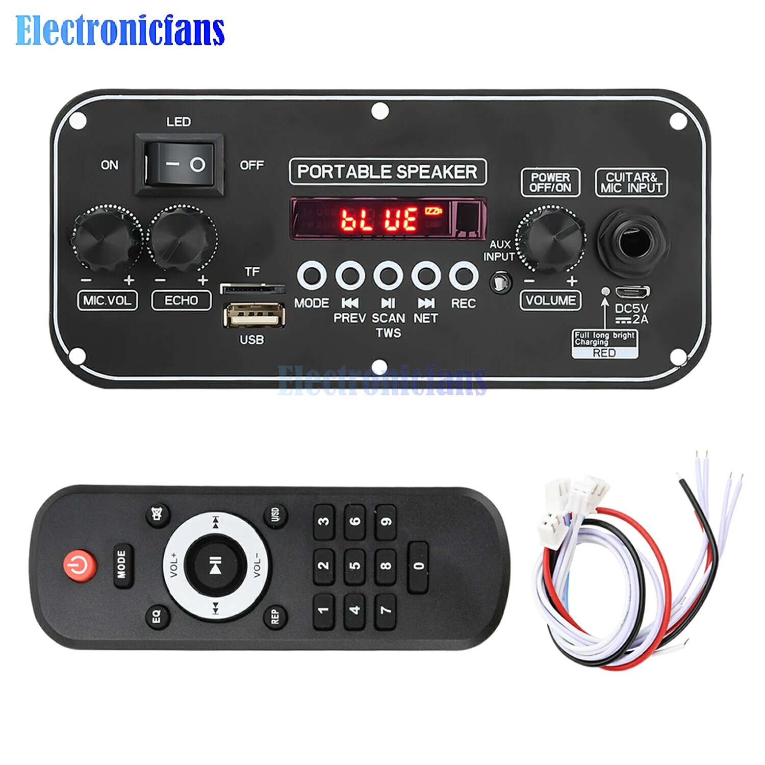 Модуль декодирования MP3 Bluetooth diymore large remote control
