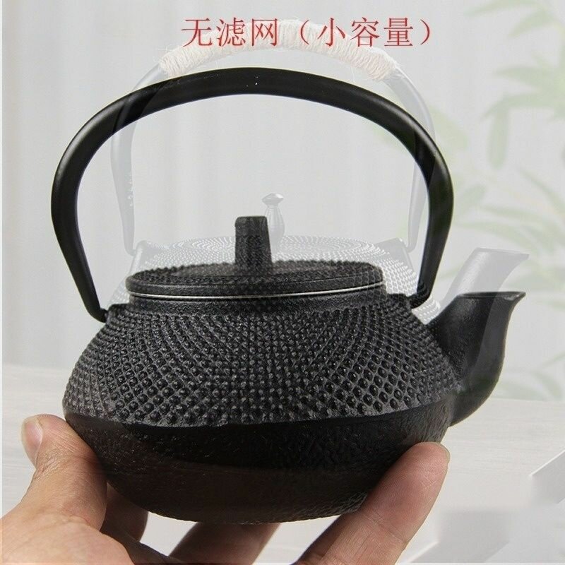 Чугунный чайник для заваривания чая, японский стиль, ручной работы, чайник для заваривания чая на природе