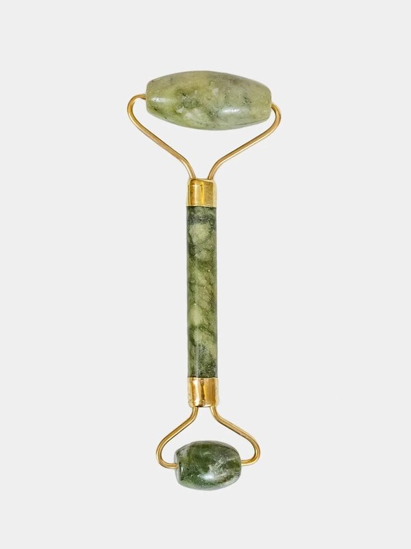 Роликовый массажер, роллер для лица из нефрита