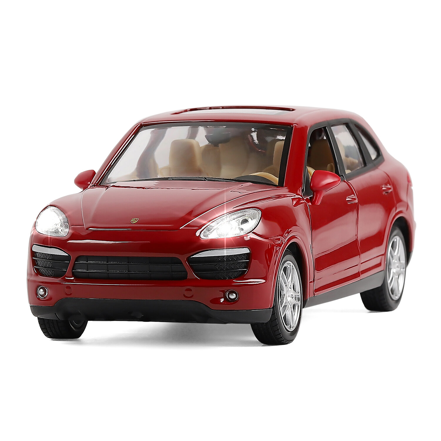 Автопанорама Машинка Porsche Cayenne S бордовый 1:24 металл JB1251131 с 3 лет