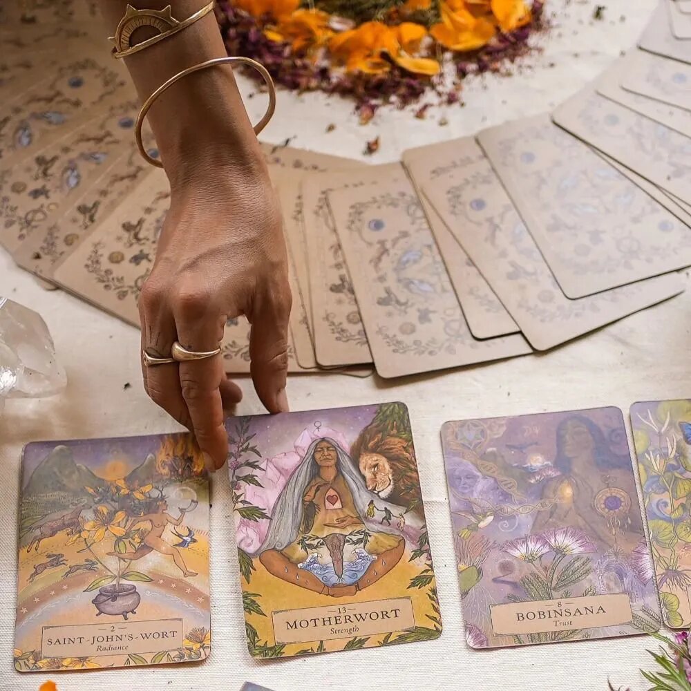 Карты Таро Herbal Astrology Tarot 10.4*7.3см 55 карт JH