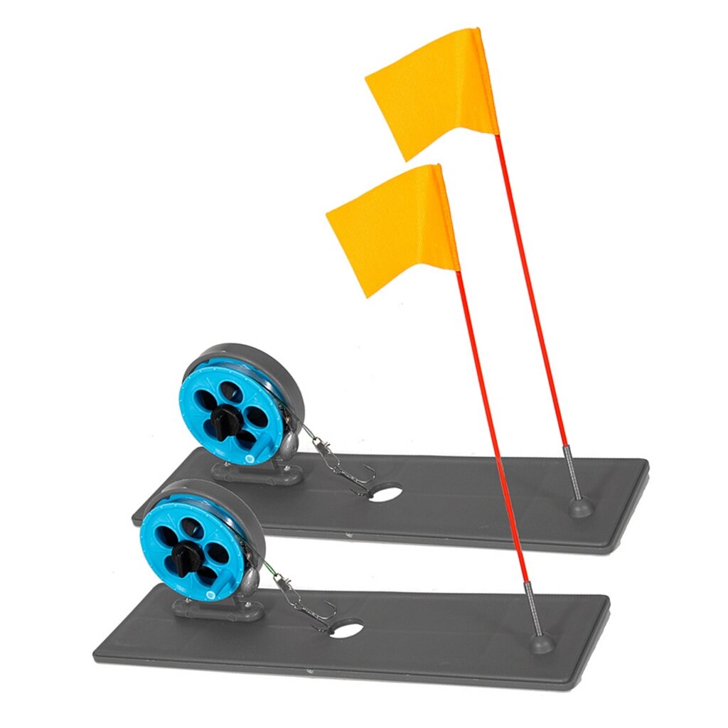 Флаг для зимней рыбалки snow ice fishing, 2шт