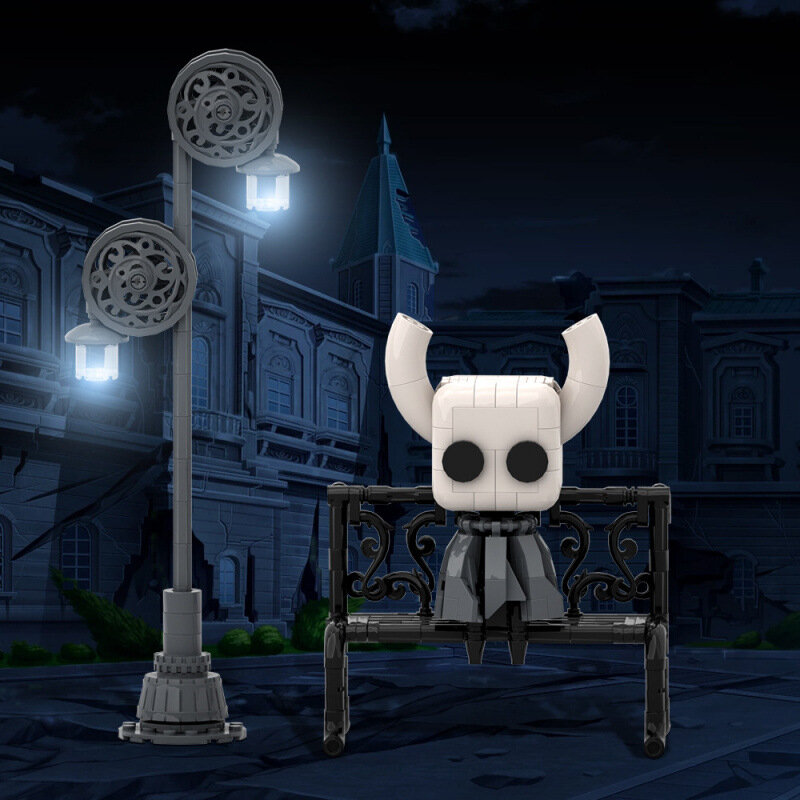 Hollow Knight: Модель Теневого Рыцаря из кубиков — Коллекционный конструктор по мотивам видеоигры-платформера